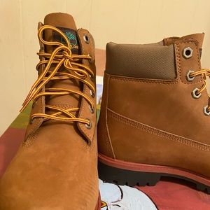 Timberland Shoes | Custom Pair Of Red Timbs | Poshmark